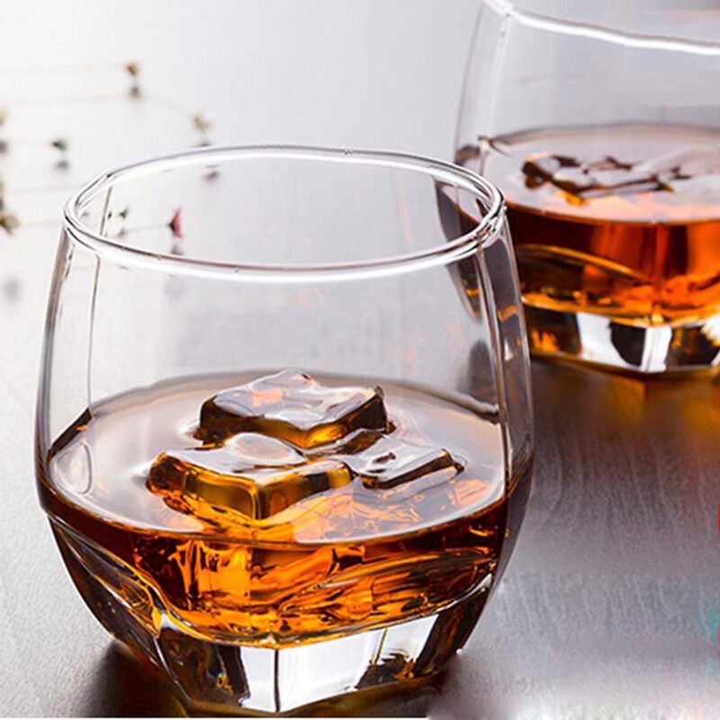 Ocean Charisma Rock/ Cut Whiskey Glass, 340 ml, Set of 6 – J PRASAD
